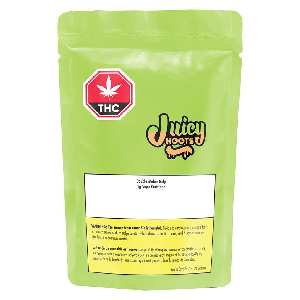 Juicy Hoots - Double Melon Gulp 510 Thread Cartridge — Purple Tree Cannabis